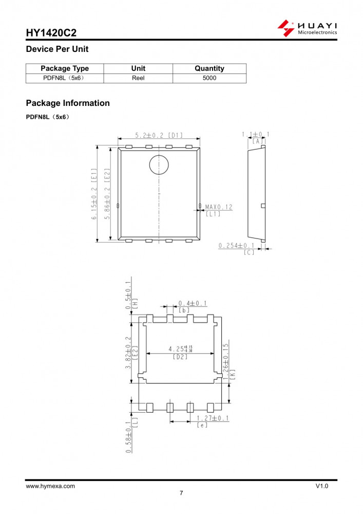 HY1420C2 datasheet page 7
