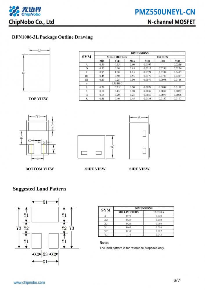 PMZ550UNEYL-CN datasheet page 6