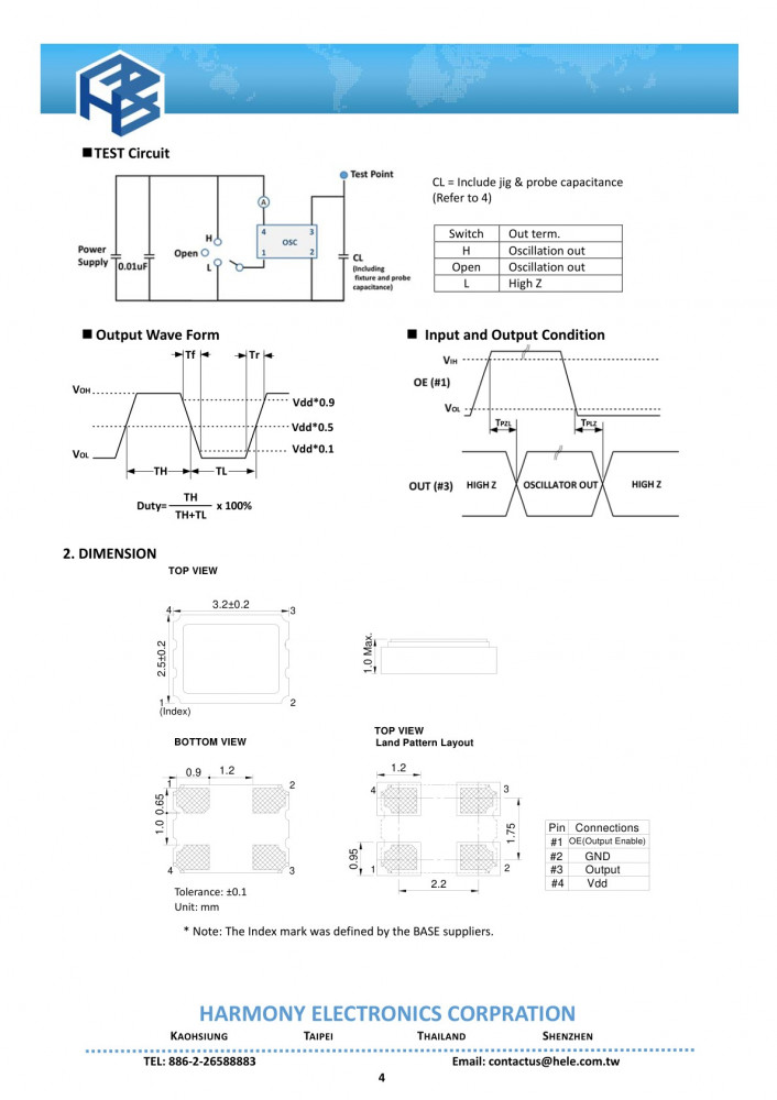 HSO321S specification page 5