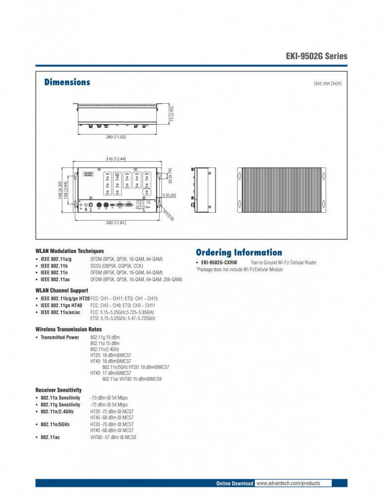 EKI-9502G datasheet page 2