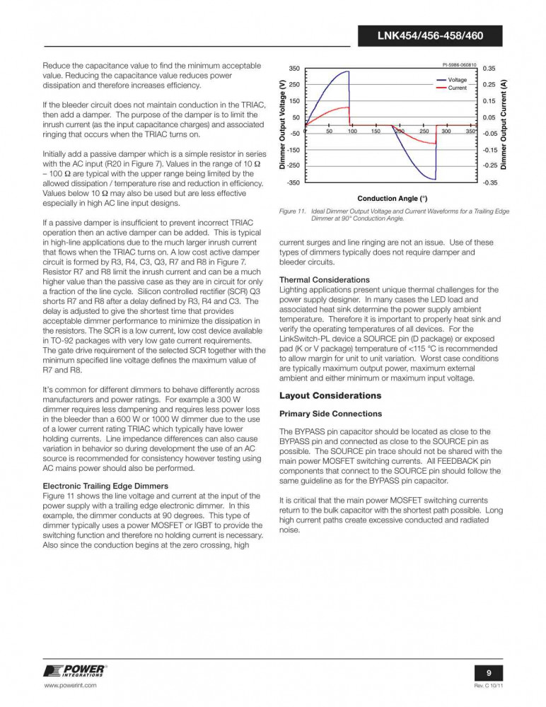 LNK460VG technical document page 9