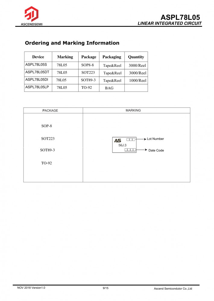 ASPL78L05DI-R datasheet page 9