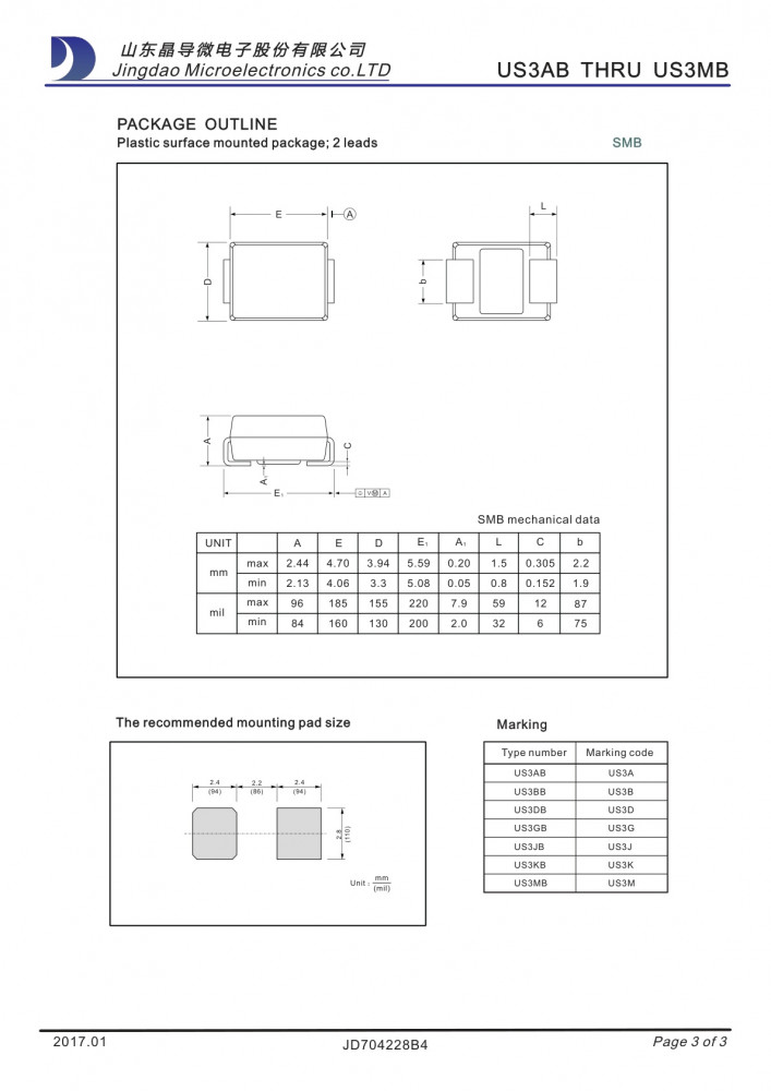 US3JB datasheet page 3