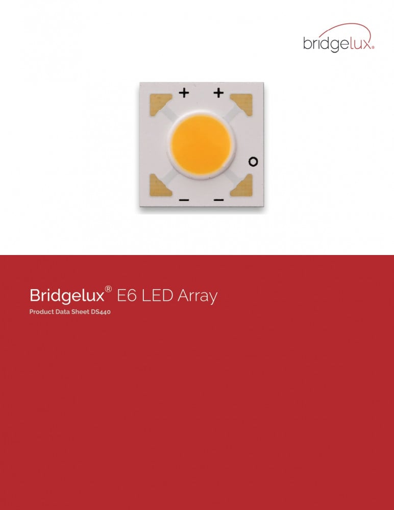 Bridgelux E6 datasheet page 1