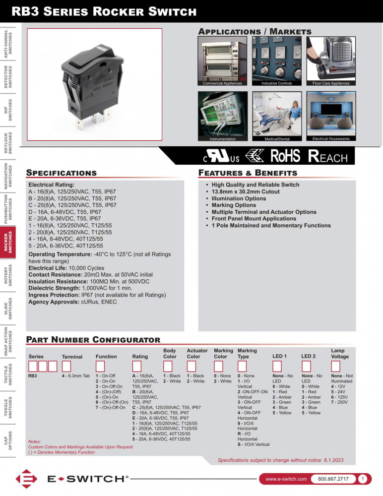 RB3 Series document page 1