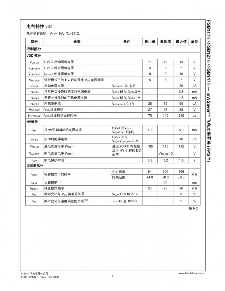 FSB117H datasheet page 8
