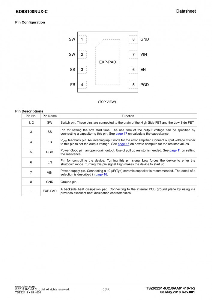 BD9S100NUX-CE2 datasheet page 2
