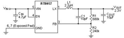 RT8056 - Dual 1A 1.5MHz Synchronous Step-Down Converters