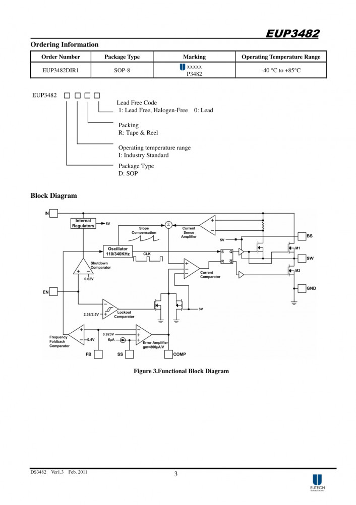 EUP3482DIR1 datasheet page 3