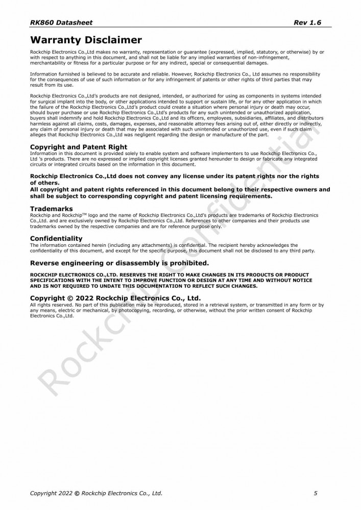 RK860 datasheet page 5