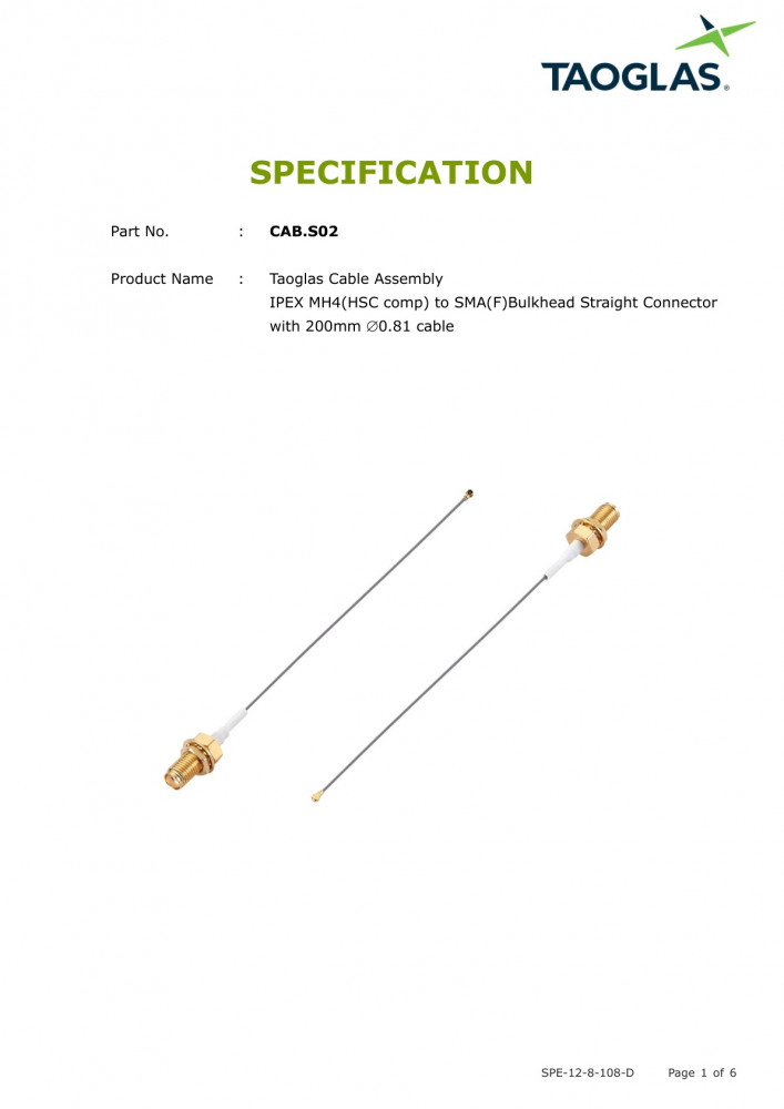CAB.S02 technical document, page 1