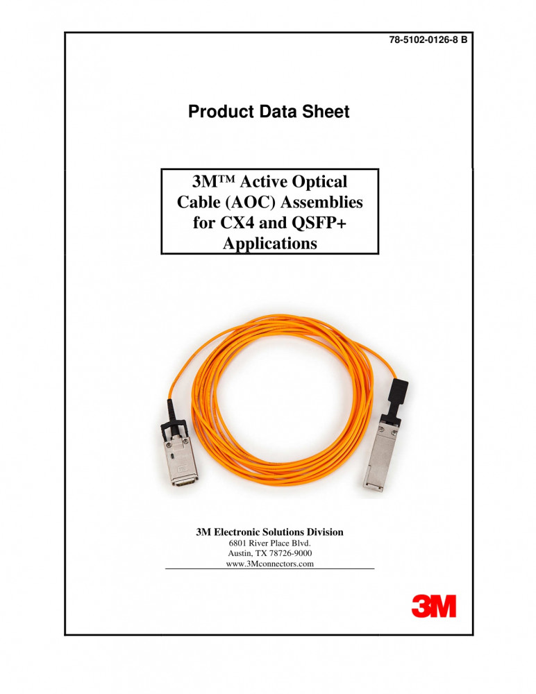 3M 6A24-B0421-010.0-0 product data sheet page 1