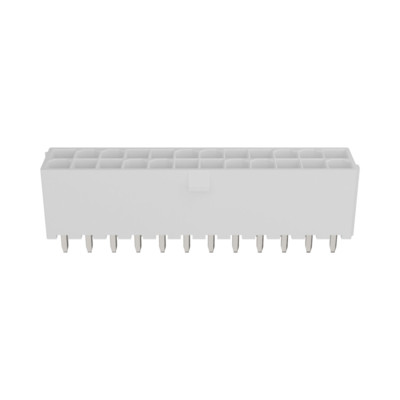 Mini-Fit Jr. Vertical Header, 4.20mm Pitch, Dual Row, 24 Circuits, without Snap-in Plastic Peg PCB Lock, PA Polyamide Nylon 6/6 94V-0, Matte Tin, Natural for sale