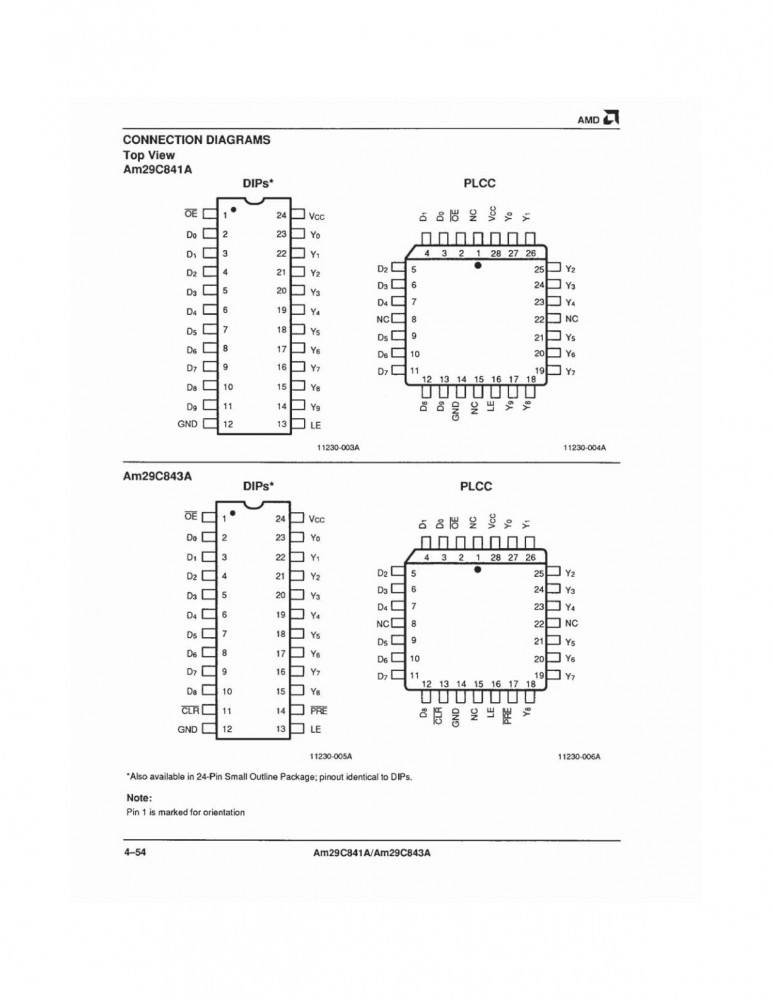 AM29C841A technical document page 4