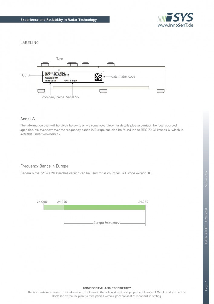 iSYS-5020 datasheet page 7