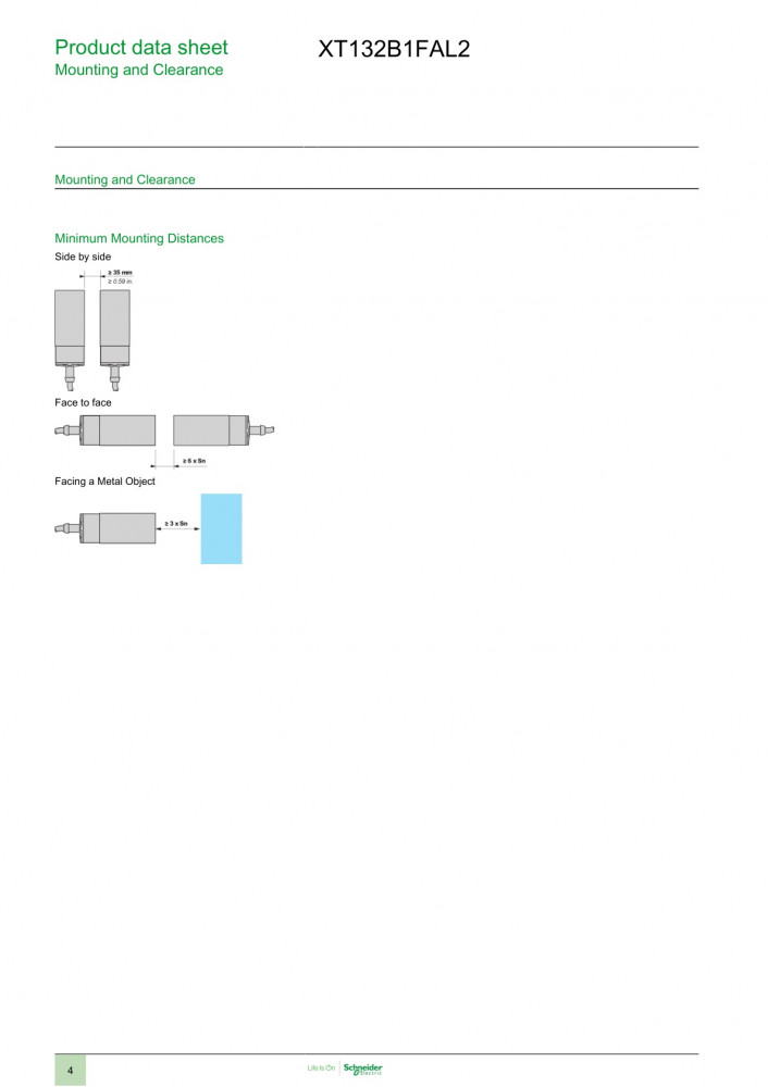 XT132B1FAL2 technical document page 4