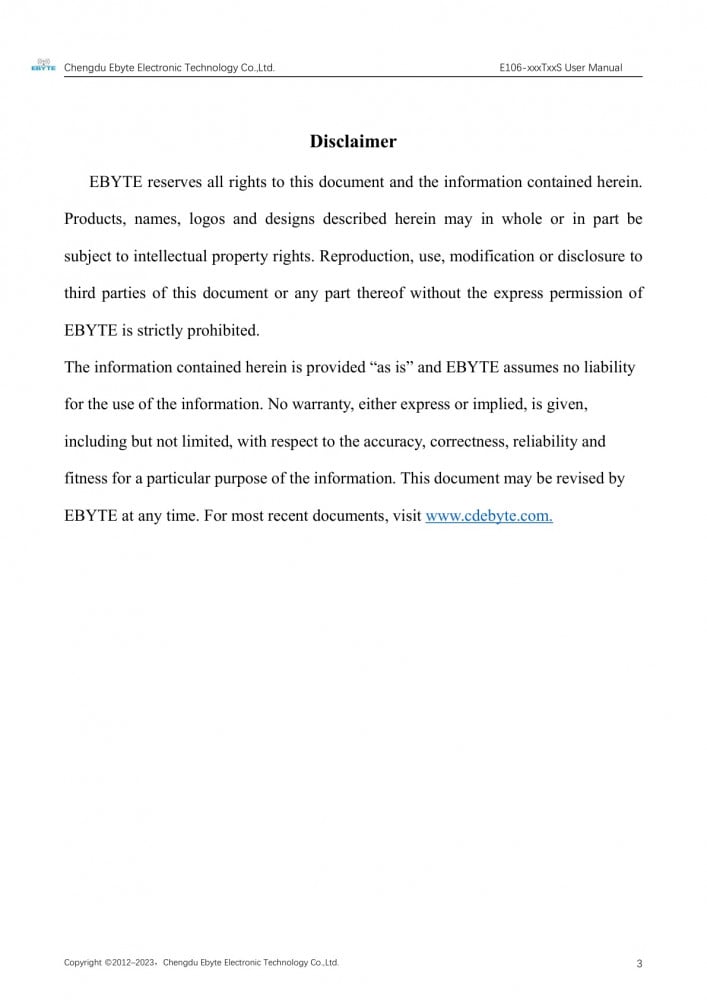 E610-433T20S datasheet page 4