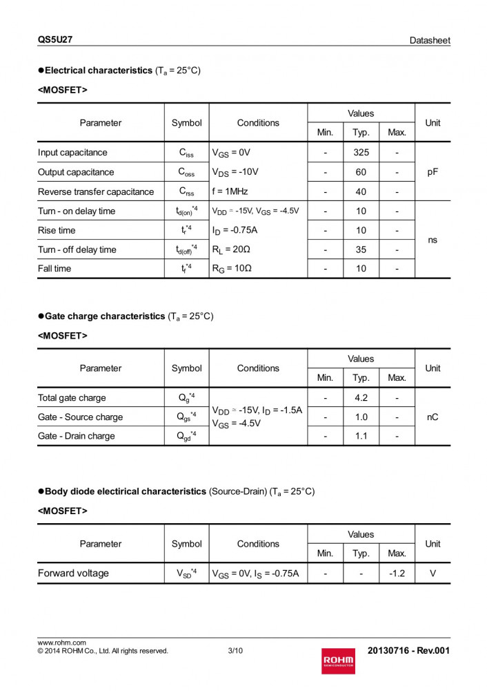 QS5U27TR datasheet page 3