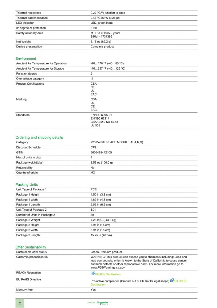 SSP1A4125BDT technical document page 2