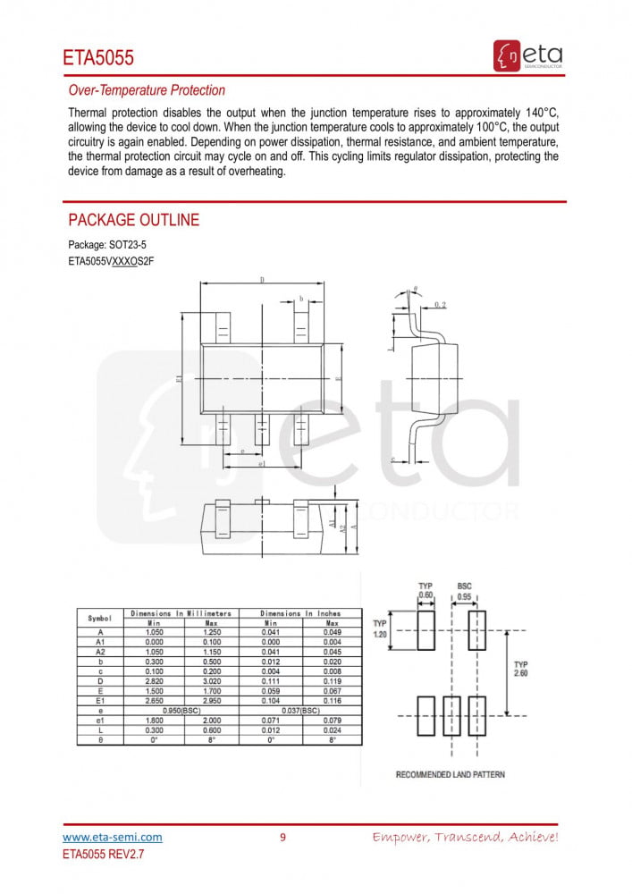 ETA5055 datasheet page 9