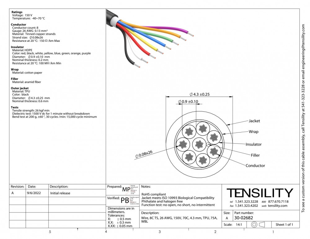 Tensility International 30-02682 product drawing preview