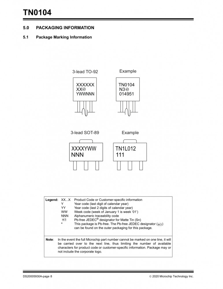 TN0104N3-G datasheet page 8