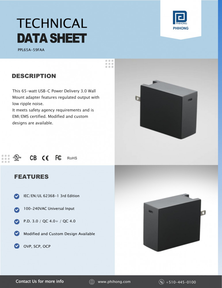 PPL65A-59FAA datasheet page 1