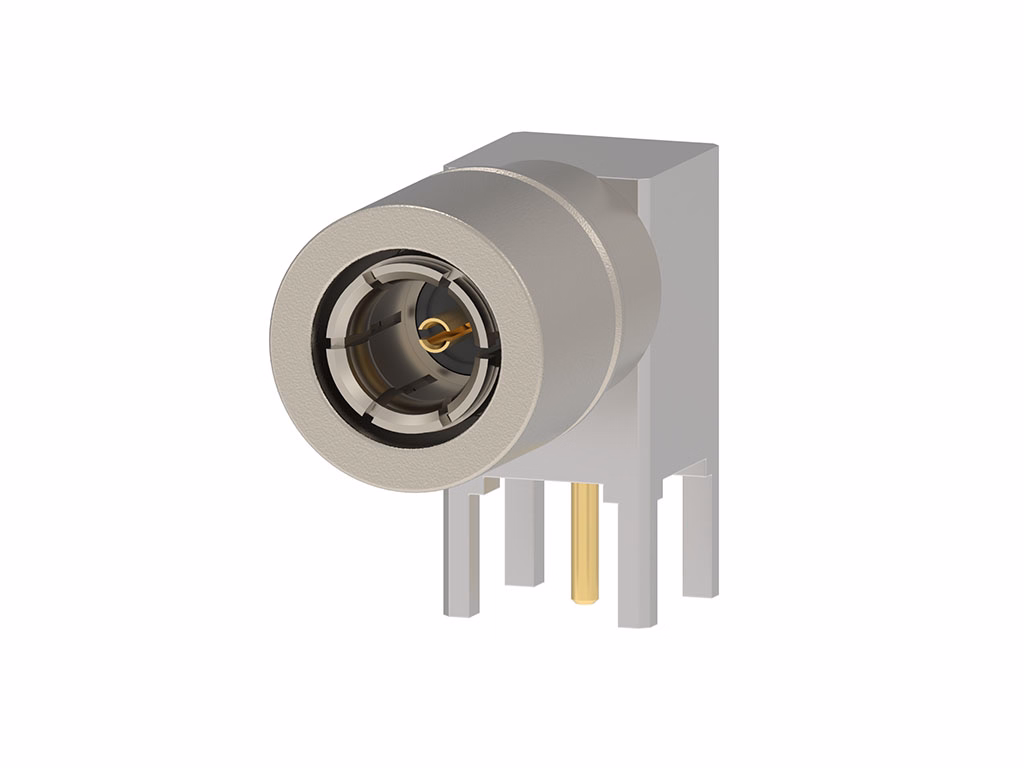 SMP Jack-to-SMP Jack Adapter, Straight, 10.77mm Length, 0.75µm Gold (Au) Plating, Tray, 50 Ohms