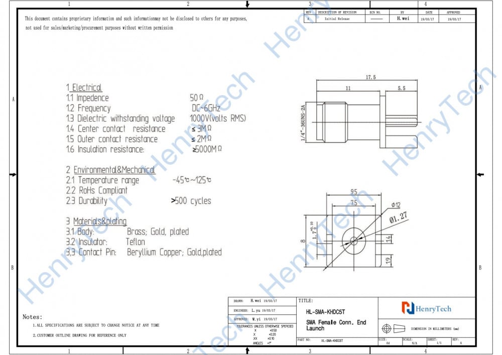 HL-SMA-KHDC5T technical document preview