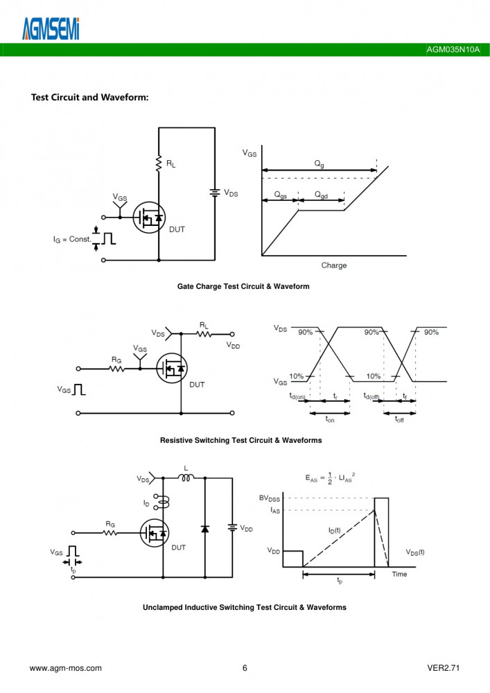 AGM035N10A datasheet page 6