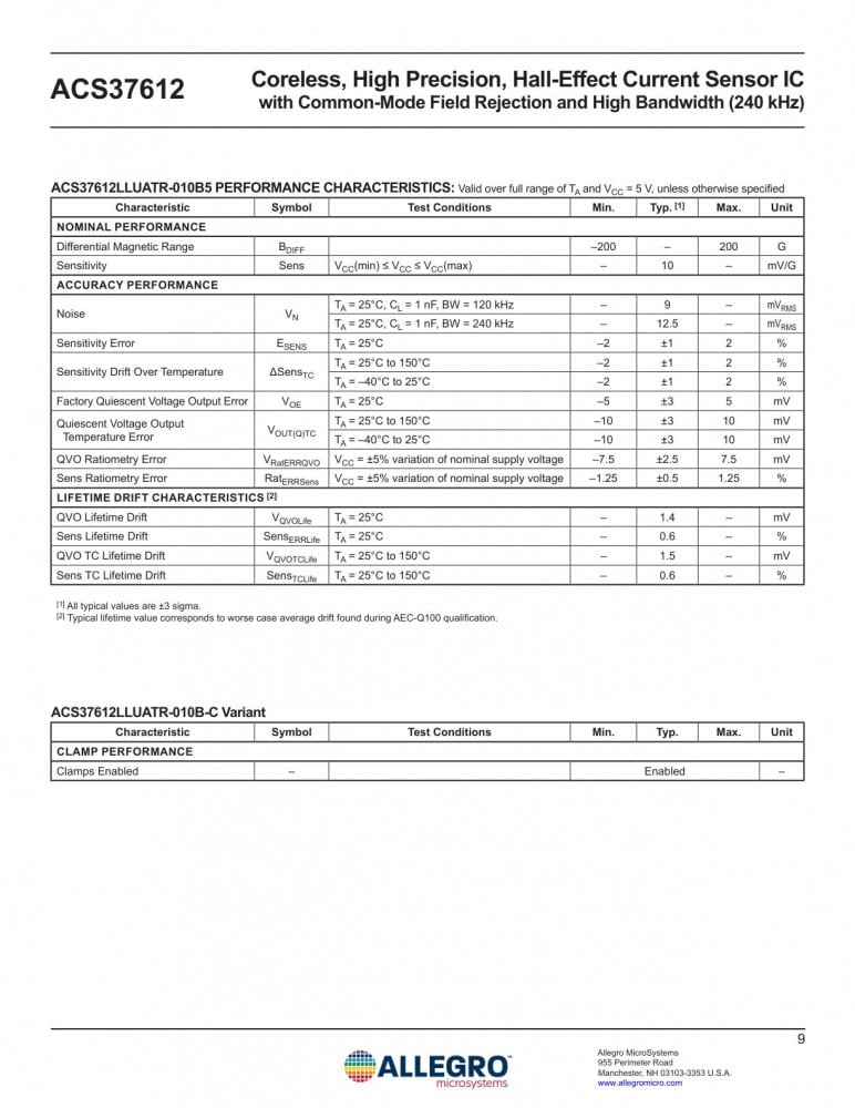 ACS37612 datasheet page 9