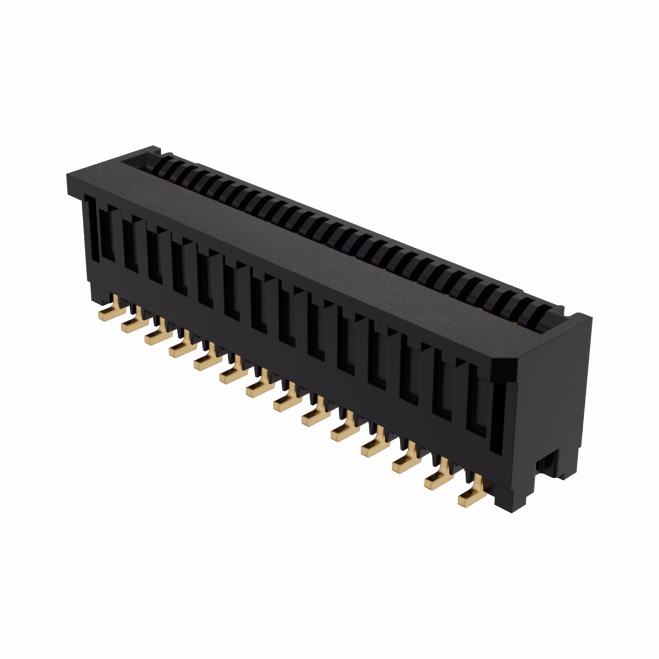 Easy-On FFC/FPC Connector, 0.50mm Pitch, Surface Mount, Vertical, Non-ZIF, Reverse Footprint, Gold Plating, Black, 27 Circuits for sale