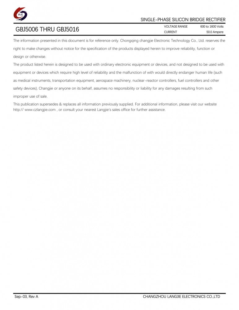 GBJ5010 datasheet page 5