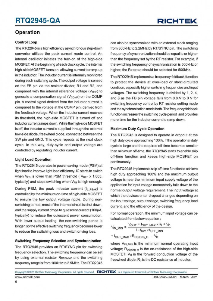 RTQ2945GQW-QA datasheet page 6