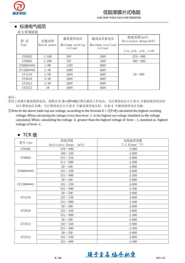 CHANGLONG datasheet page 5