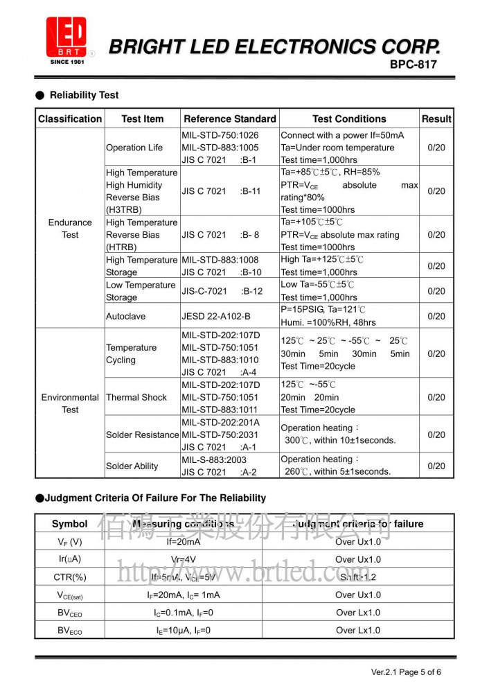 BPC-817 datasheet page 5