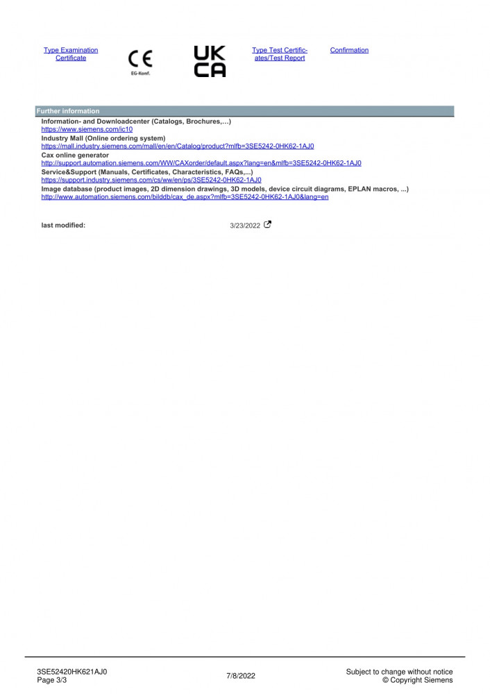 3SE52420HK621AJ0 datasheet page 3