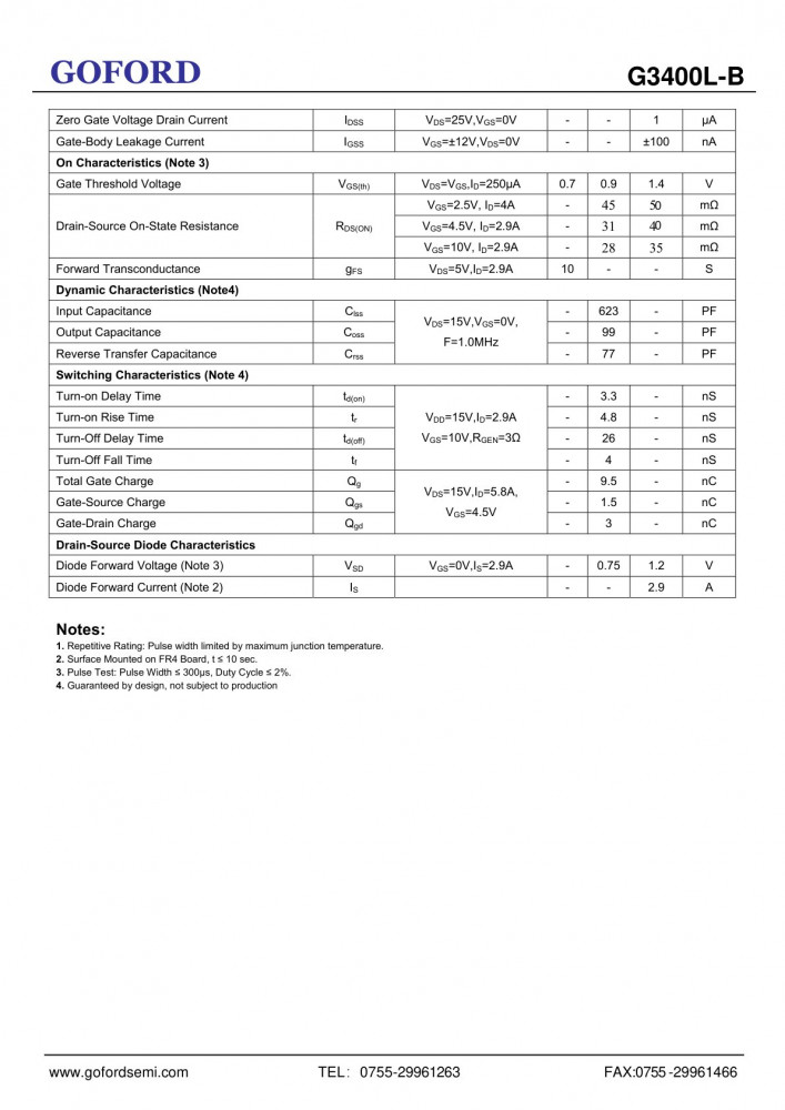 G3400L-B datasheet page 2
