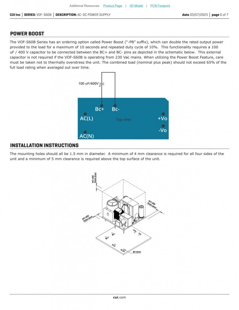 VOF-S60B-24-PB datasheet page 6