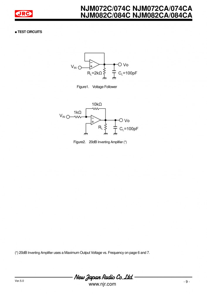 NJM072CG-TE2 datasheet page 9