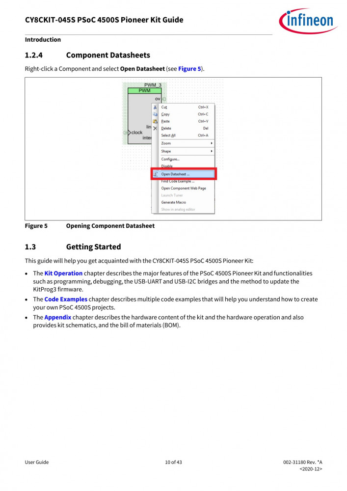 CY8CKIT-045S guide page 10