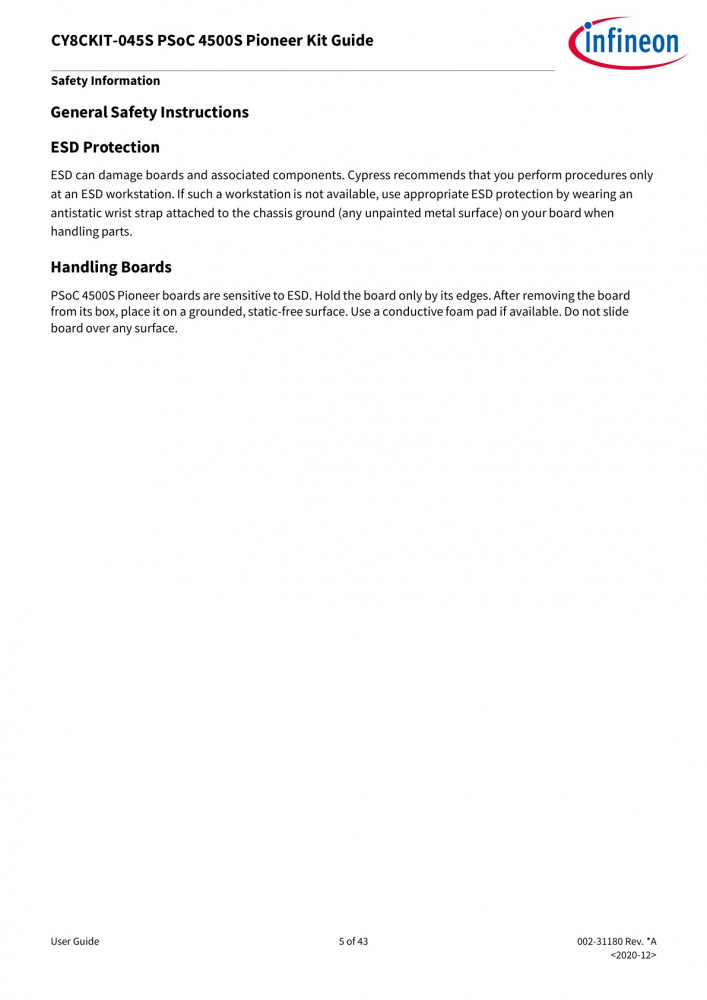 CY8CKIT-045S guide page 5