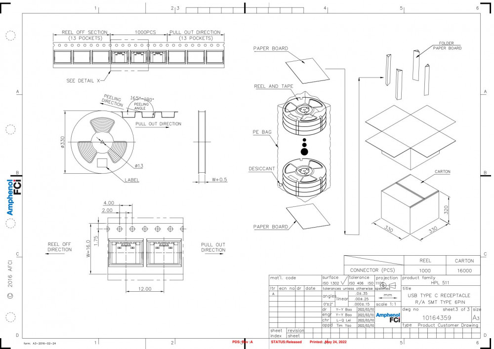 Amphenol 10164359 drawing page 3