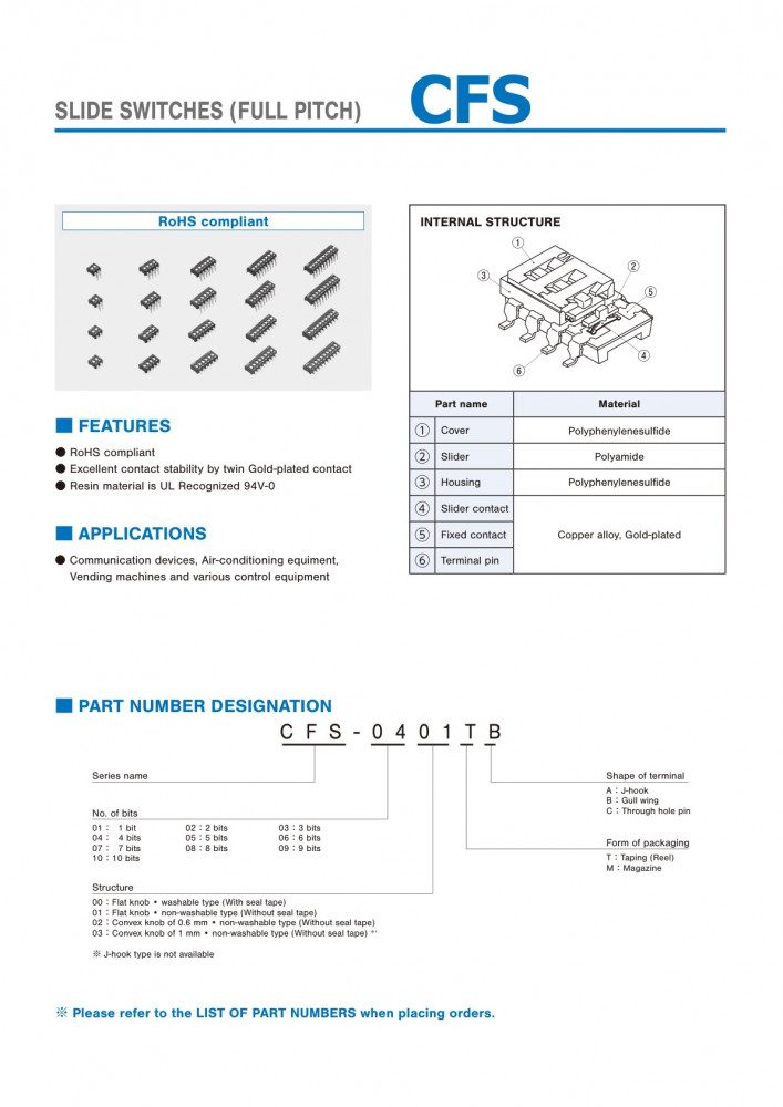 Nidec CFS datasheet page 1