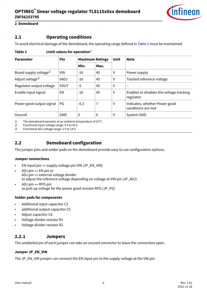 TLS115D0EJ demoboard document page 6