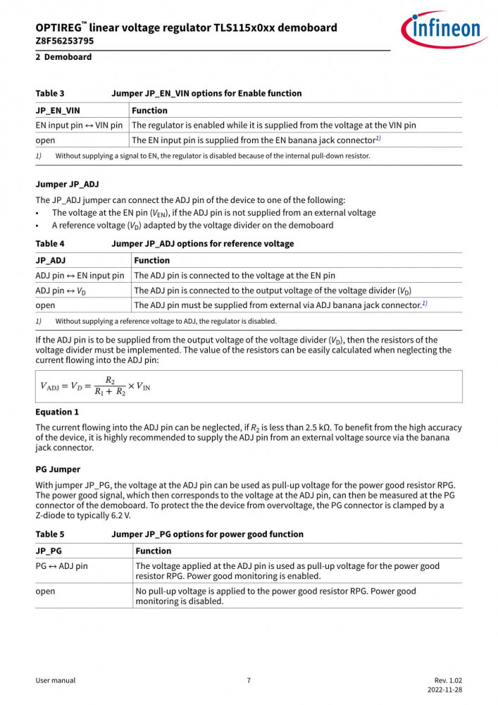 TLS115D0EJ demoboard document page 7