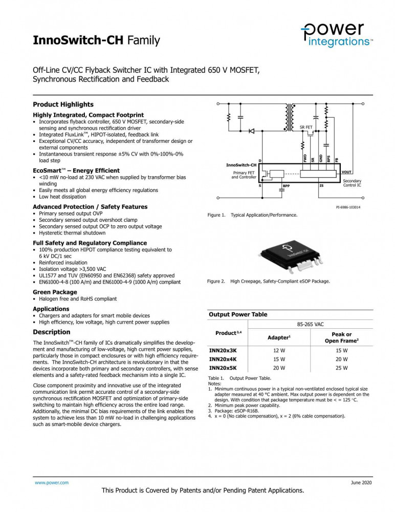 INN2004K technical document page 1