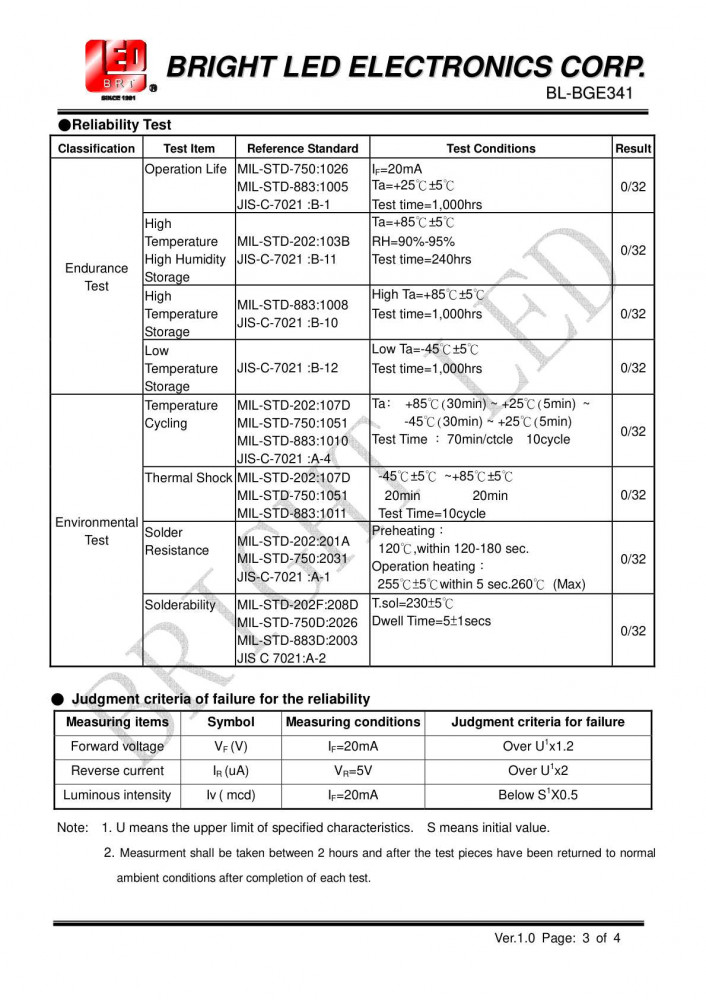 BL-BGE341 technical document page 3