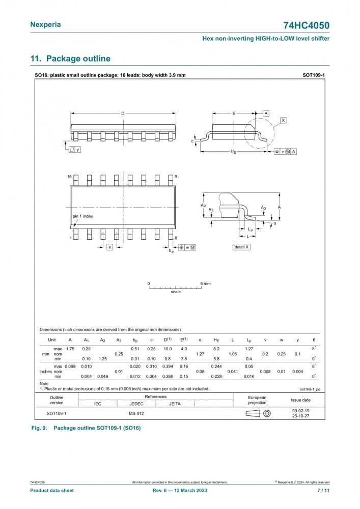 74HC4050PW datasheet page 7