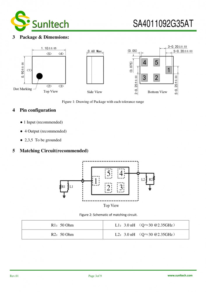 SA4011092G35AT datasheet page 3